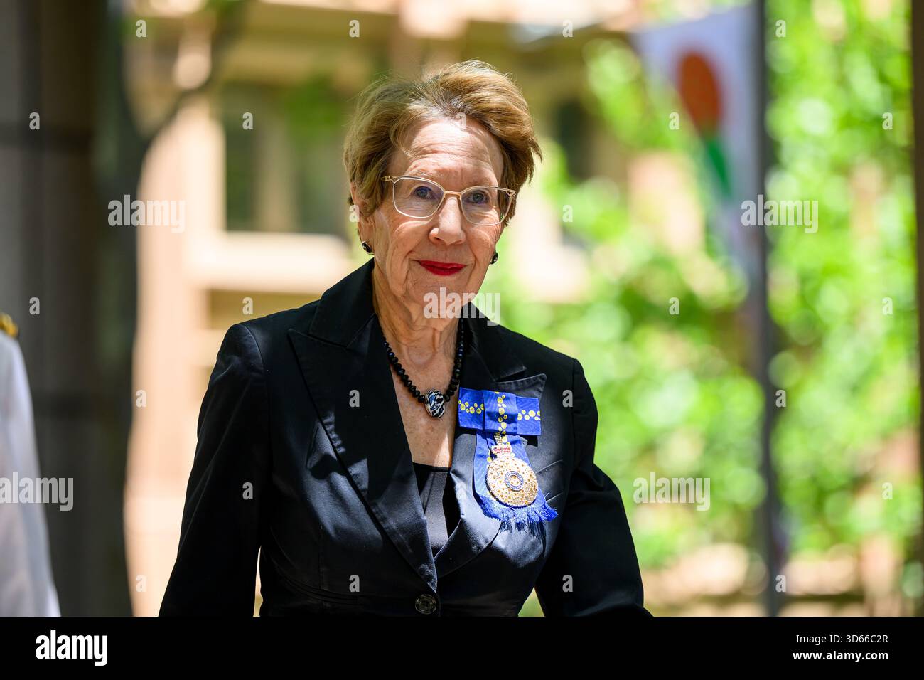 Governor of NSW Margaret Beazley arrives for the state funeral service ...