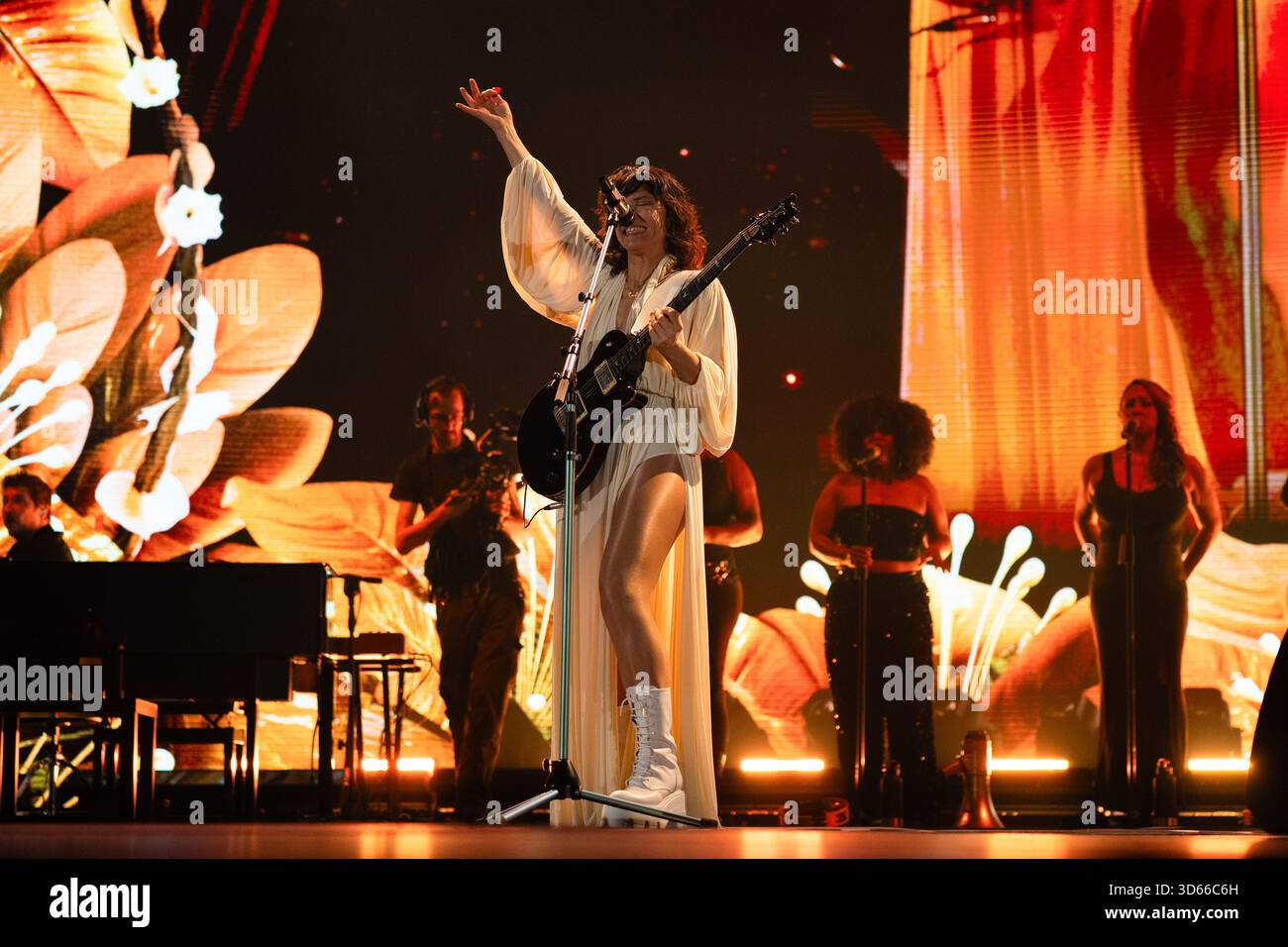Elisa Toffoli aka Elisa performs live at Palasele duirng the Palasport ...