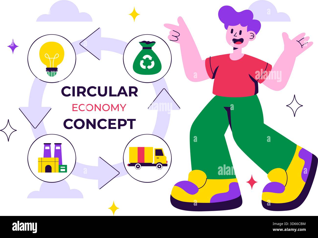 Reuse materials industry Stock Vector Images - Alamy