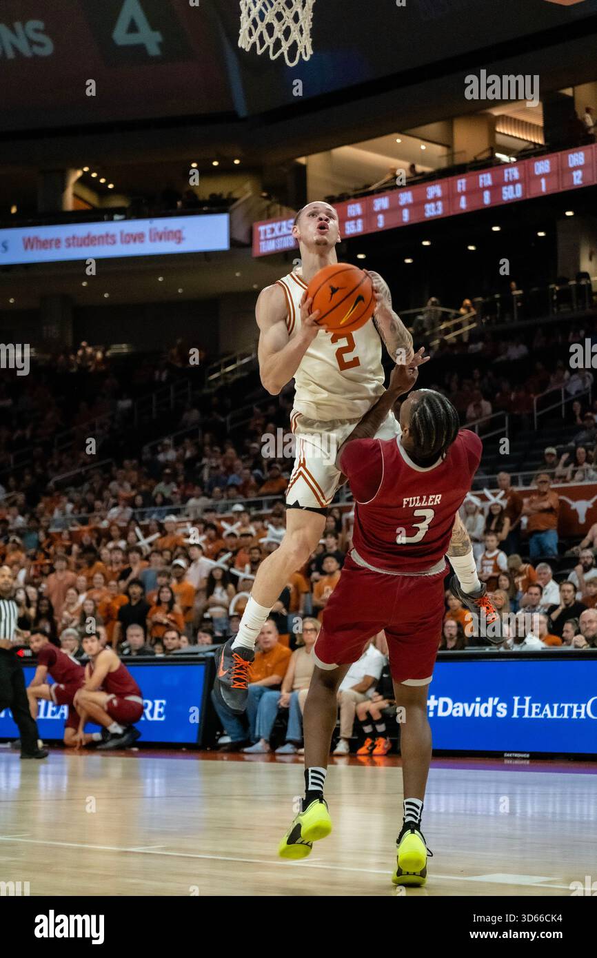 Nov 18, 2025. Chendall Weaver (2) of the Texas Longhorns in action vs ...