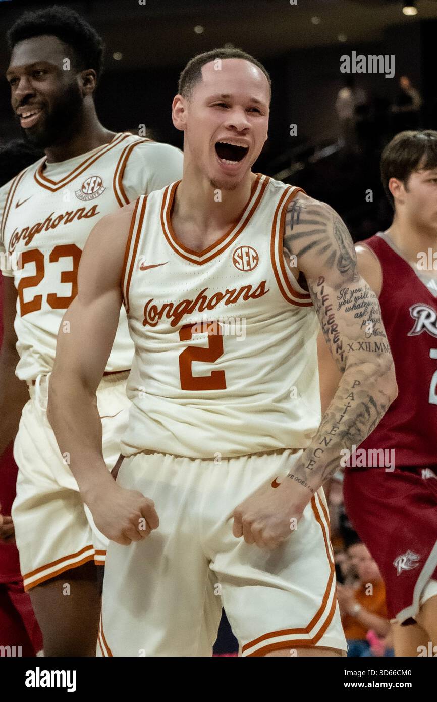 Nov 18, 2025. Chendall Weaver (2) of the Texas Longhorns in action vs ...