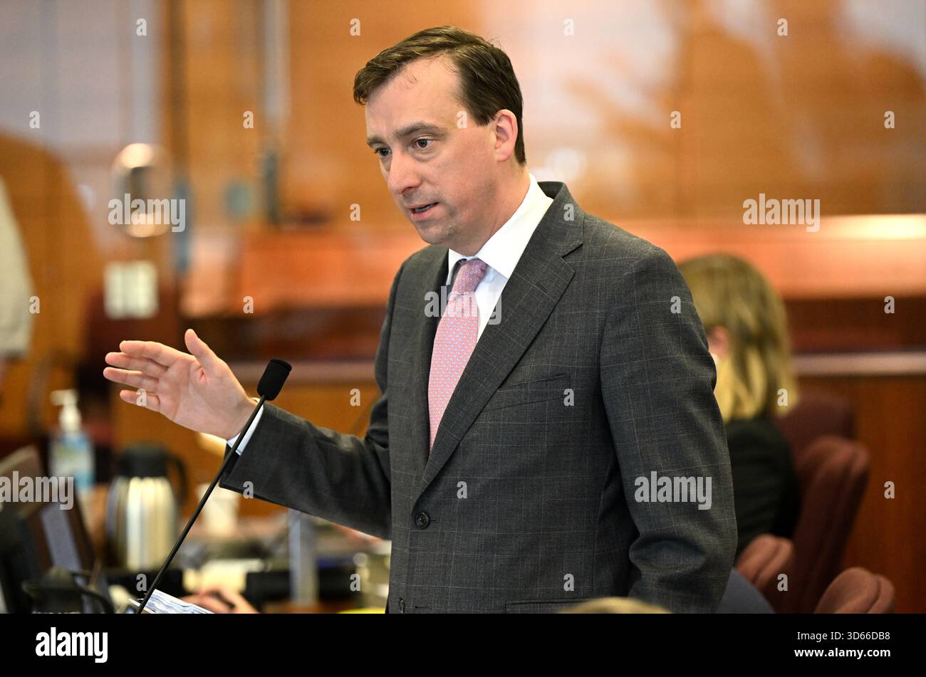 Mark Costello KC, senior counsel assisting the Inquiry is seen during ...
