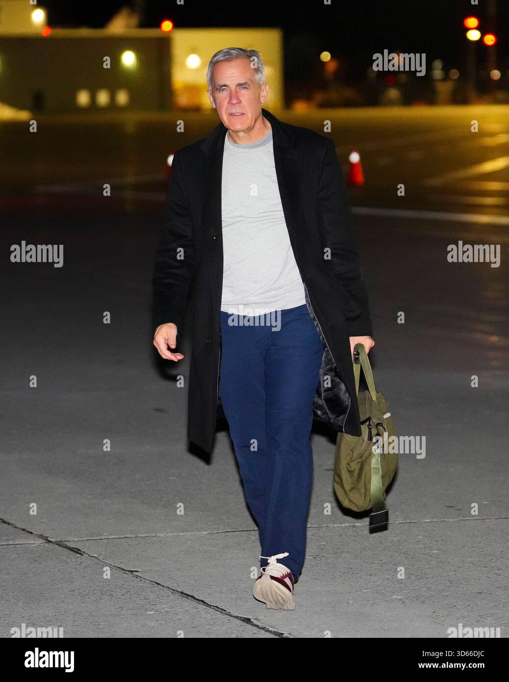 Prime Minister Mark Carney departs Ottawa on Tuesday, Nov. 18, 2025, on ...