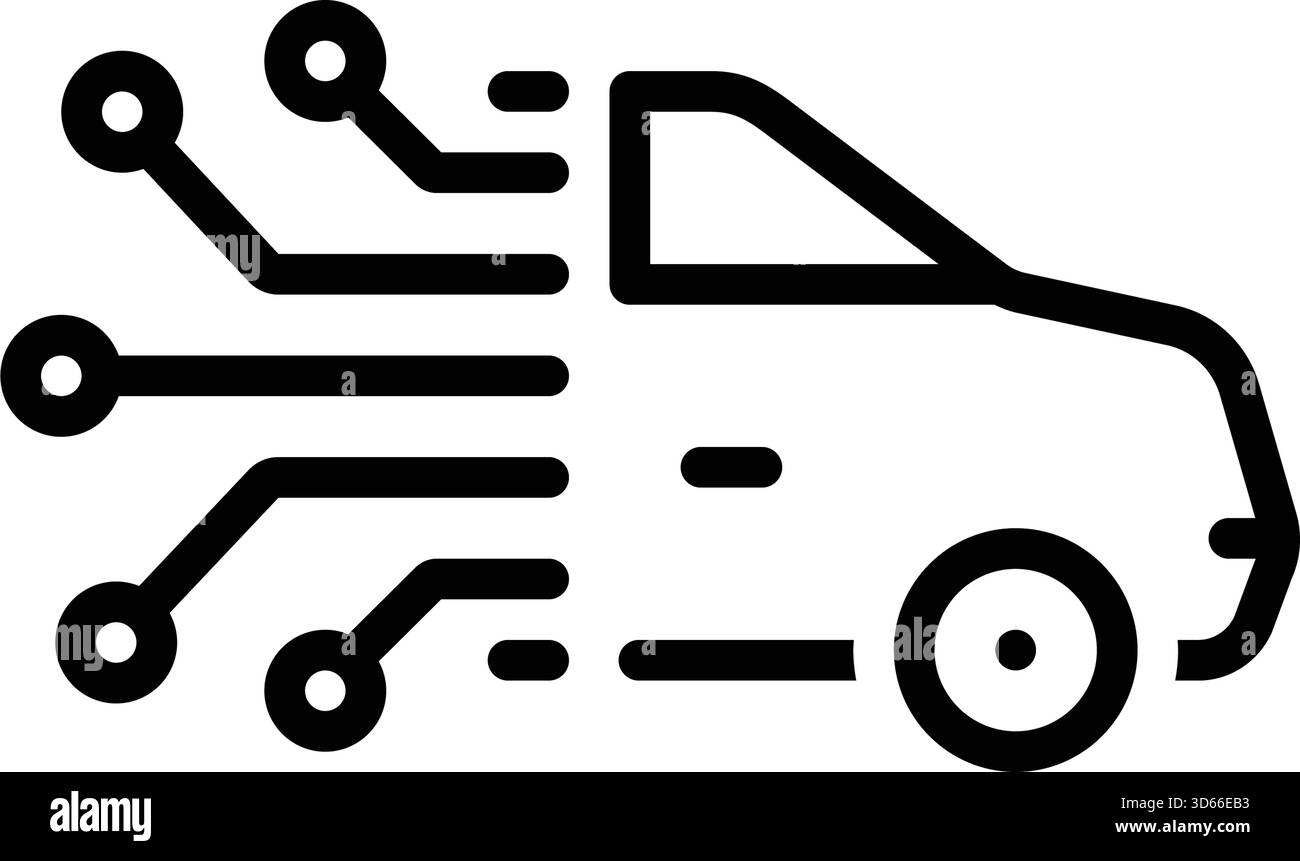 Ai powered car Stock Vector Images - Alamy
