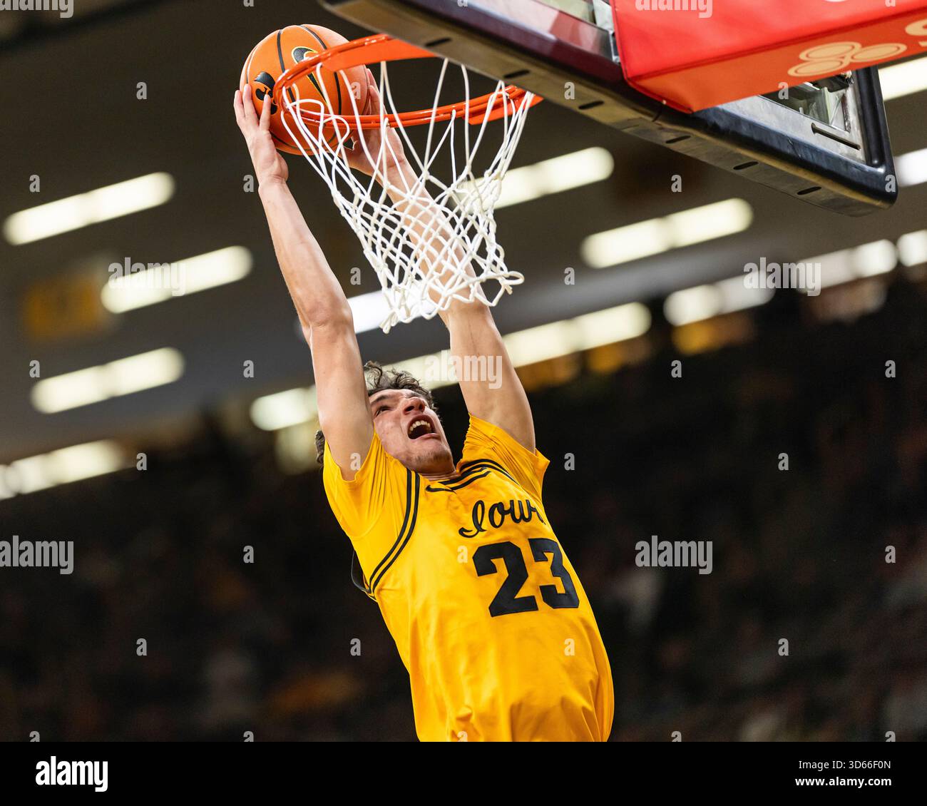 during a game between the Iowa Hawkeyes and the SEMO Redhawks at Carver ...