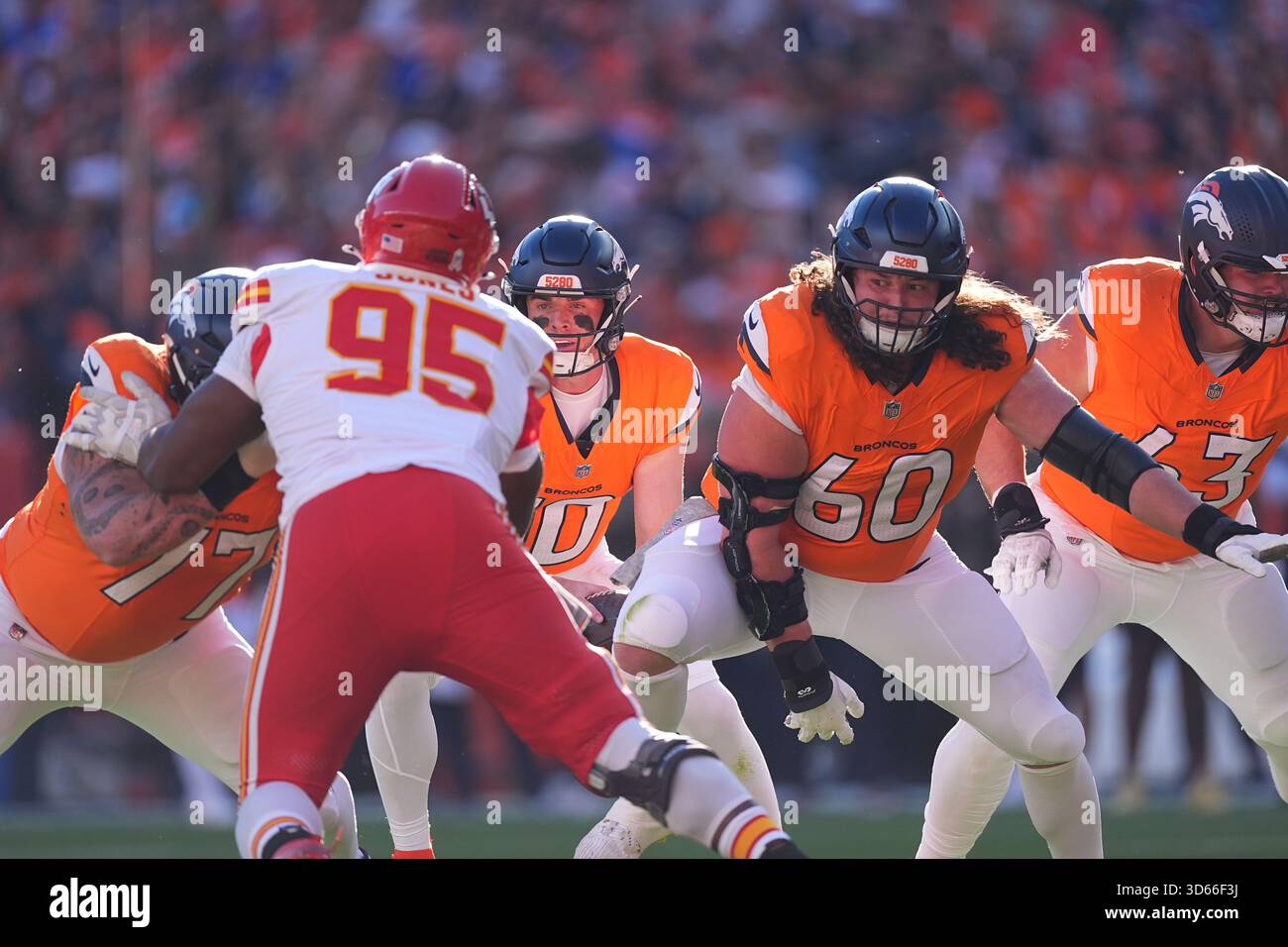 Denver Broncos center Luke Wattenberg (60) in the first half of an NFL ...