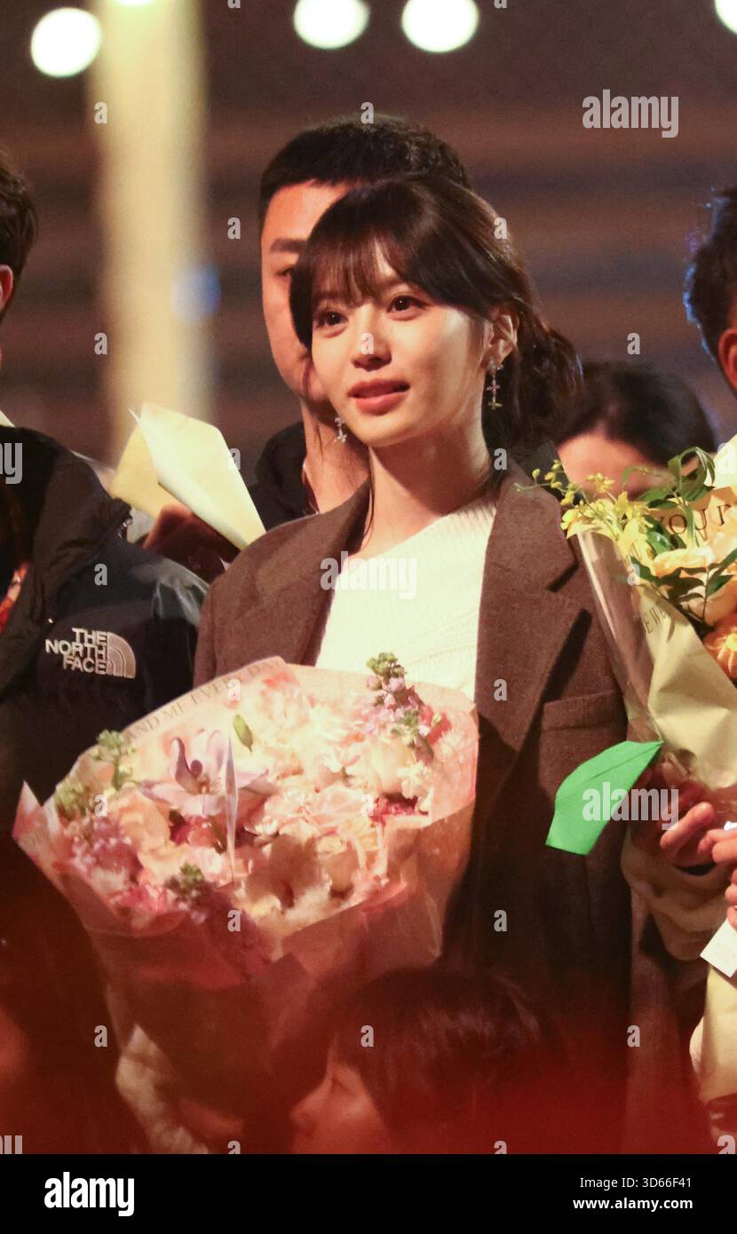 Chinese actress Tian Xiwei in Qingdao City, east China's Shandong ...