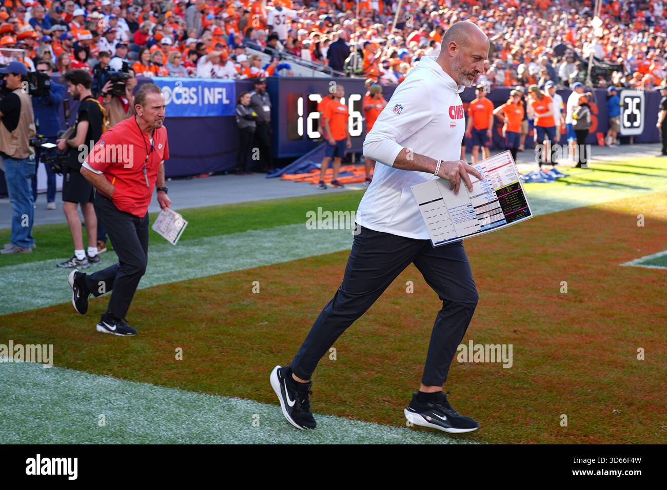 Kansas City Chiefs offensive coordinator Matt Nagy and defensive ...