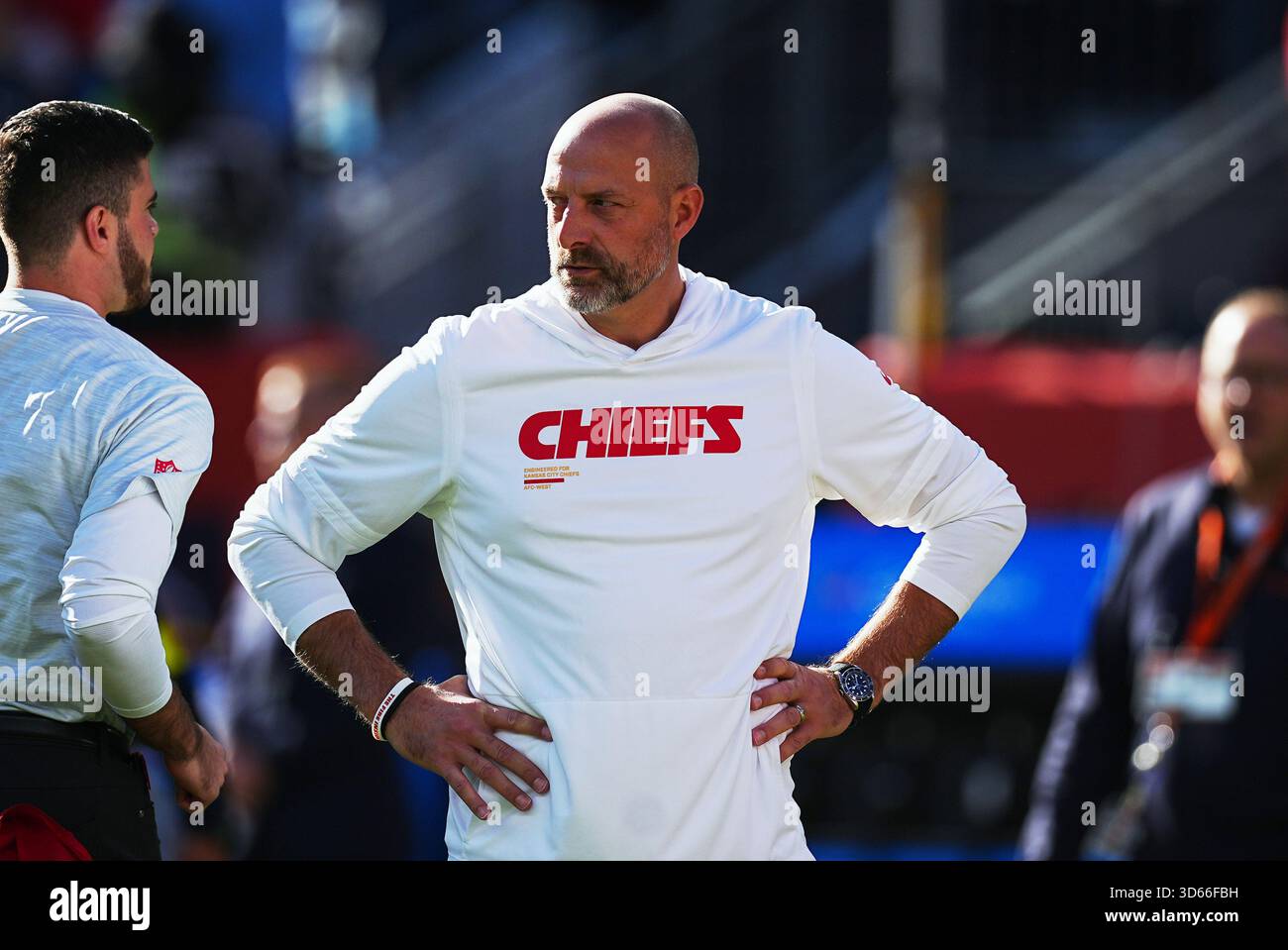Kansas City Chiefs offensive coordinator Matt Nagy before an NFL ...