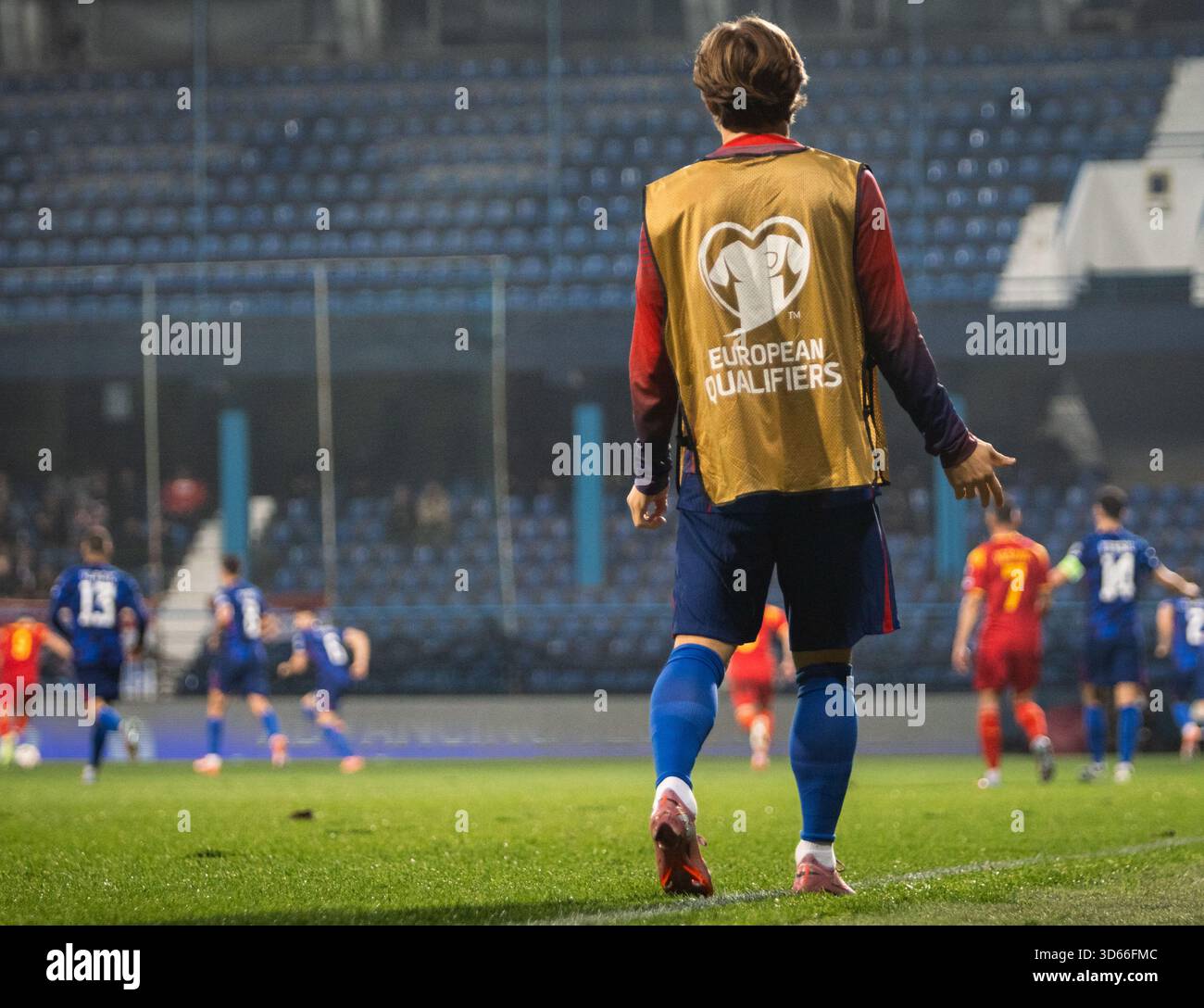 Luka Modric (Croatia) at Podgorica City Stadium against Montenegro in ...