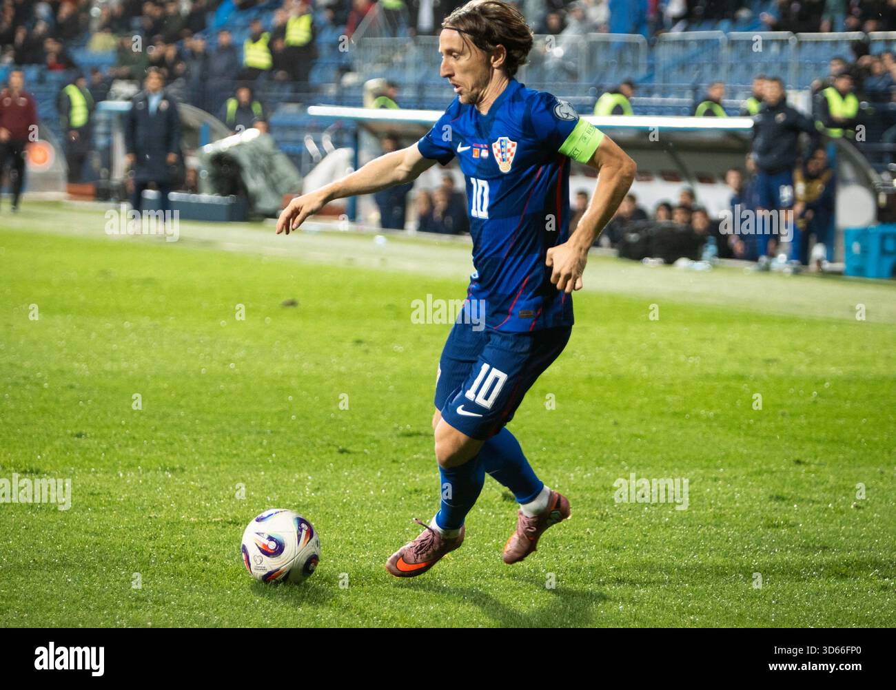 Luka Modric (Croatia) at Podgorica City Stadium against Montenegro in ...