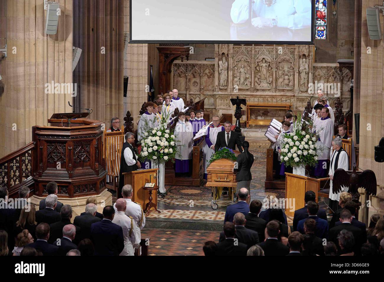 State funeral service for Johns Laws at St Andrews Anglican Cathedral ...