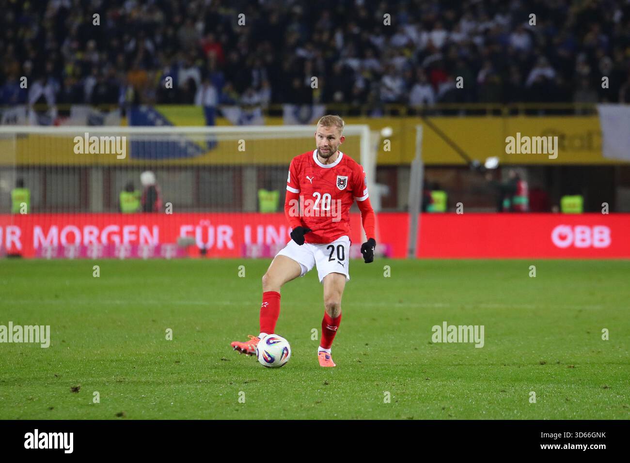 VIENNA, AUSTRIA - NOVEMBER 18: Konrad Laimer of Austria during the FIFA ...