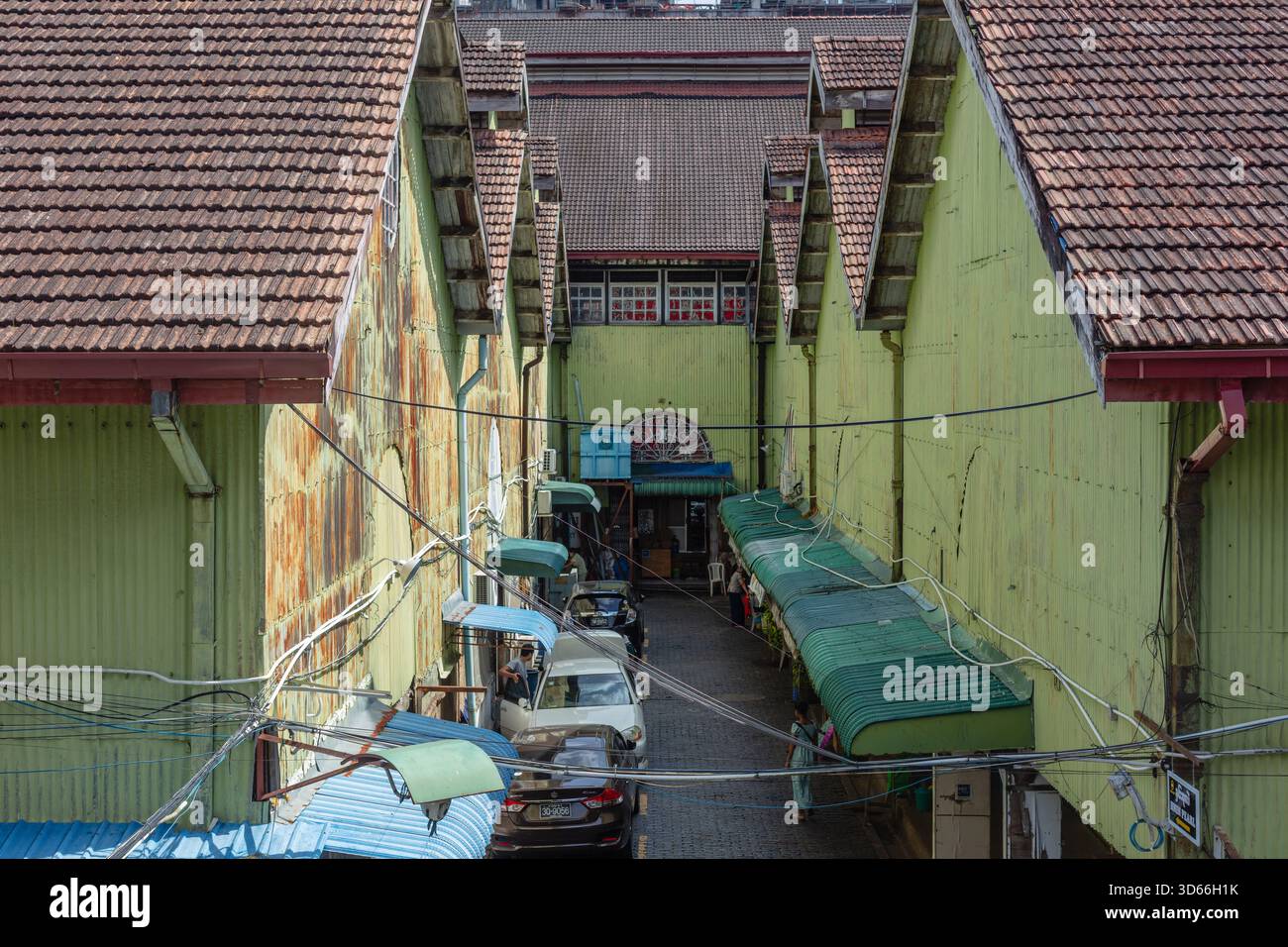 Bogyoke Aung San Market. Downtown Yangon, Myanmar Stock Photo - Alamy