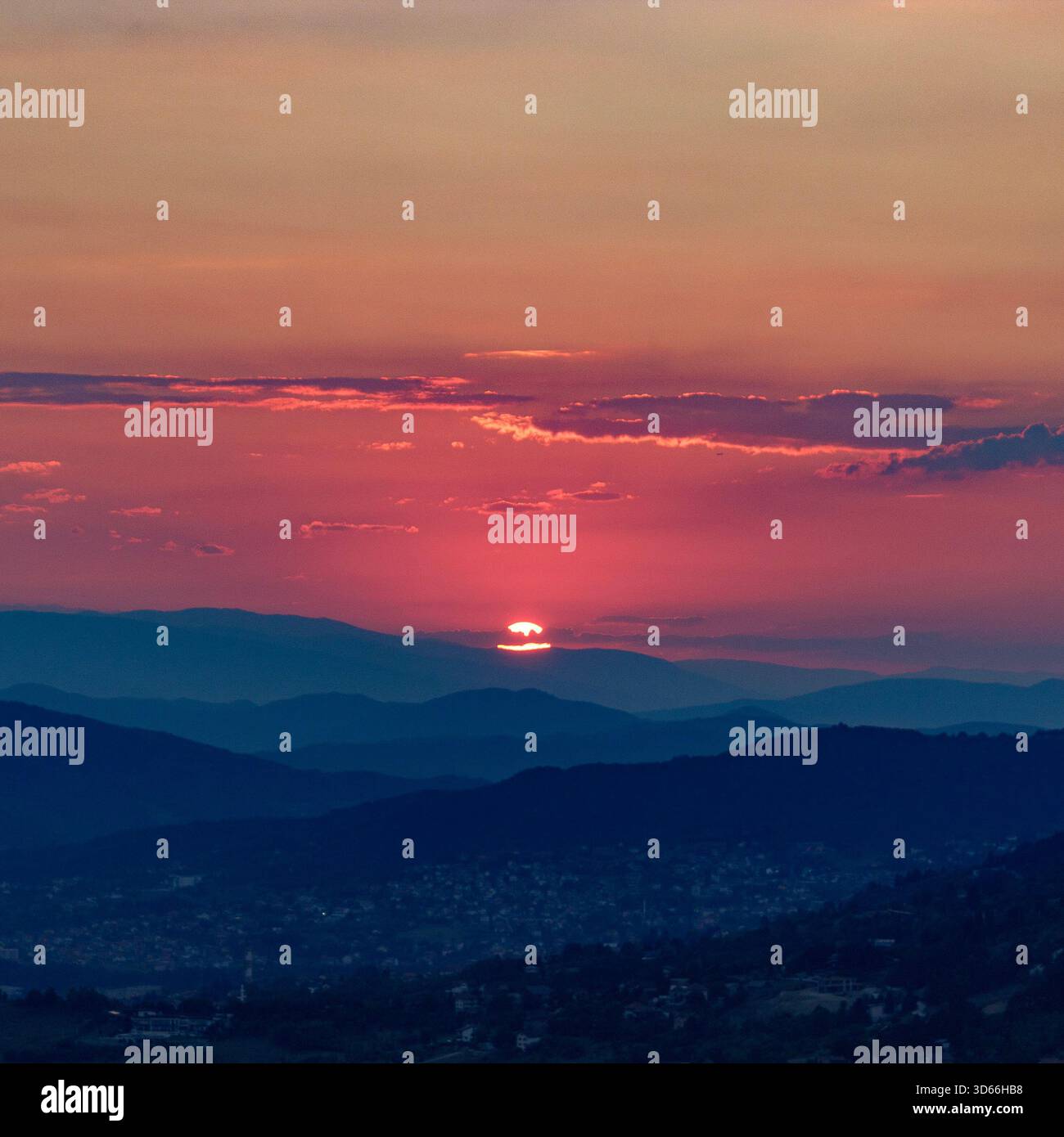 Sunset over sarajevo capital hi-res stock photography and images - Alamy