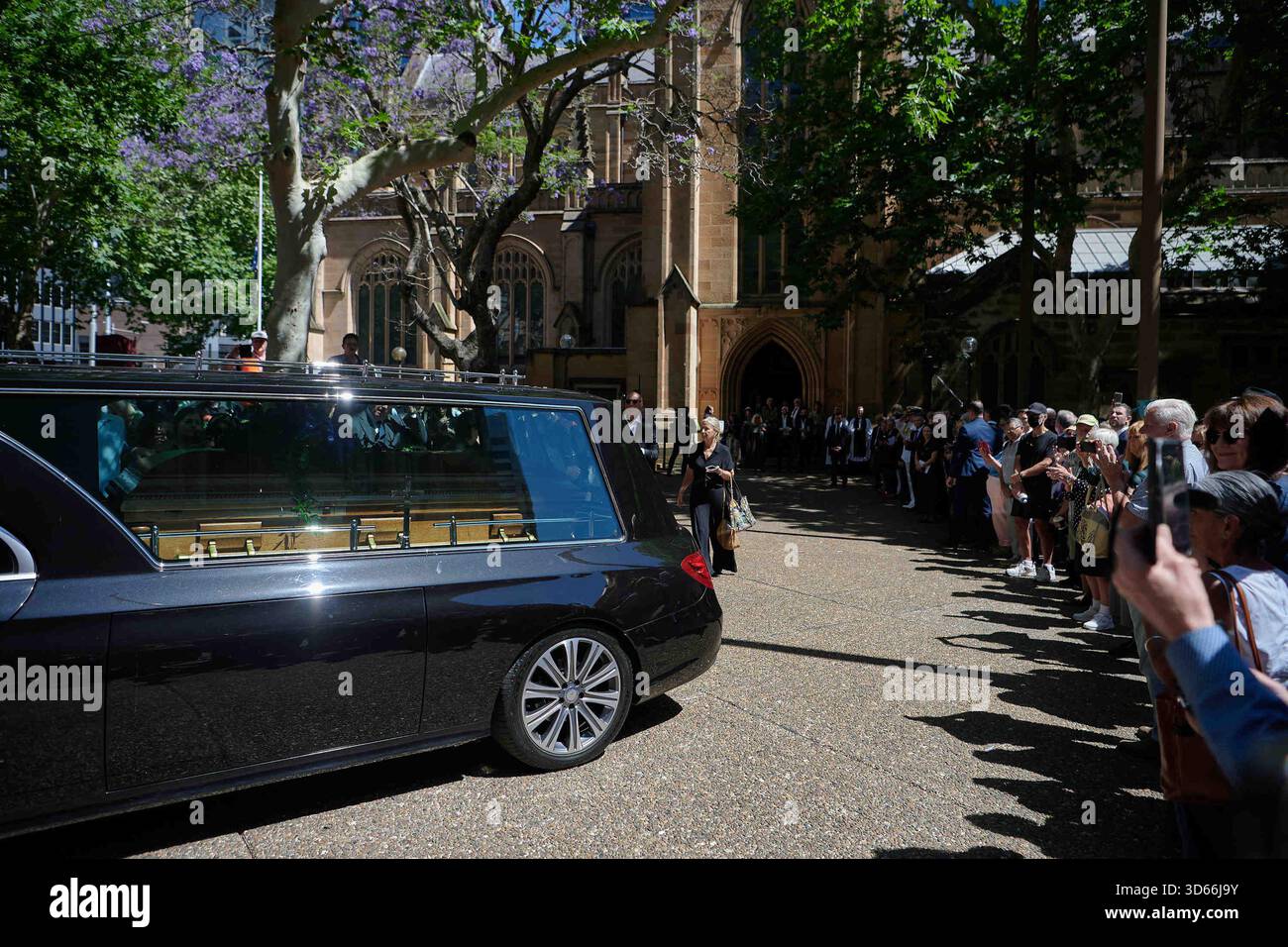 After the state funeral service for Johns Laws at St Andrews Anglican ...