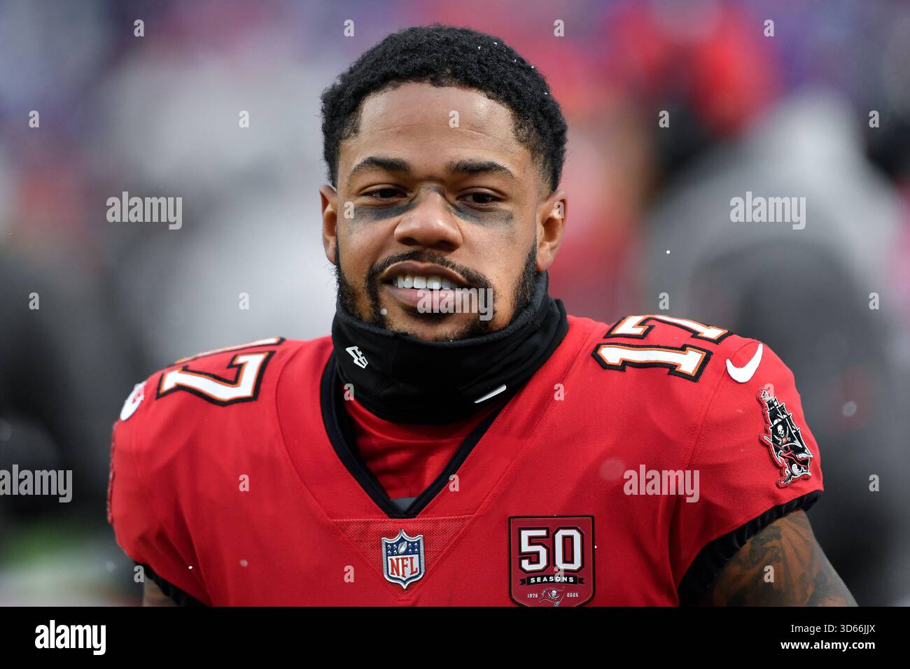 Tampa Bay Buccaneers wide receiver Sterling Shepard (17) watches from ...