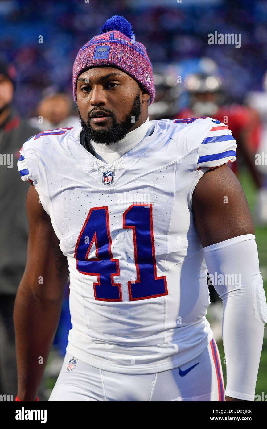 Buffalo Bills fullback Reggie Gilliam (41) walks off the field after an ...