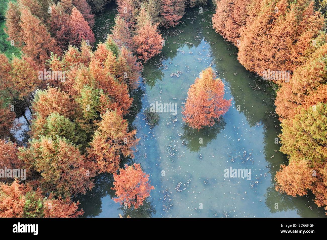 Aerial photo shows the early winter scenery in Youyang County ...