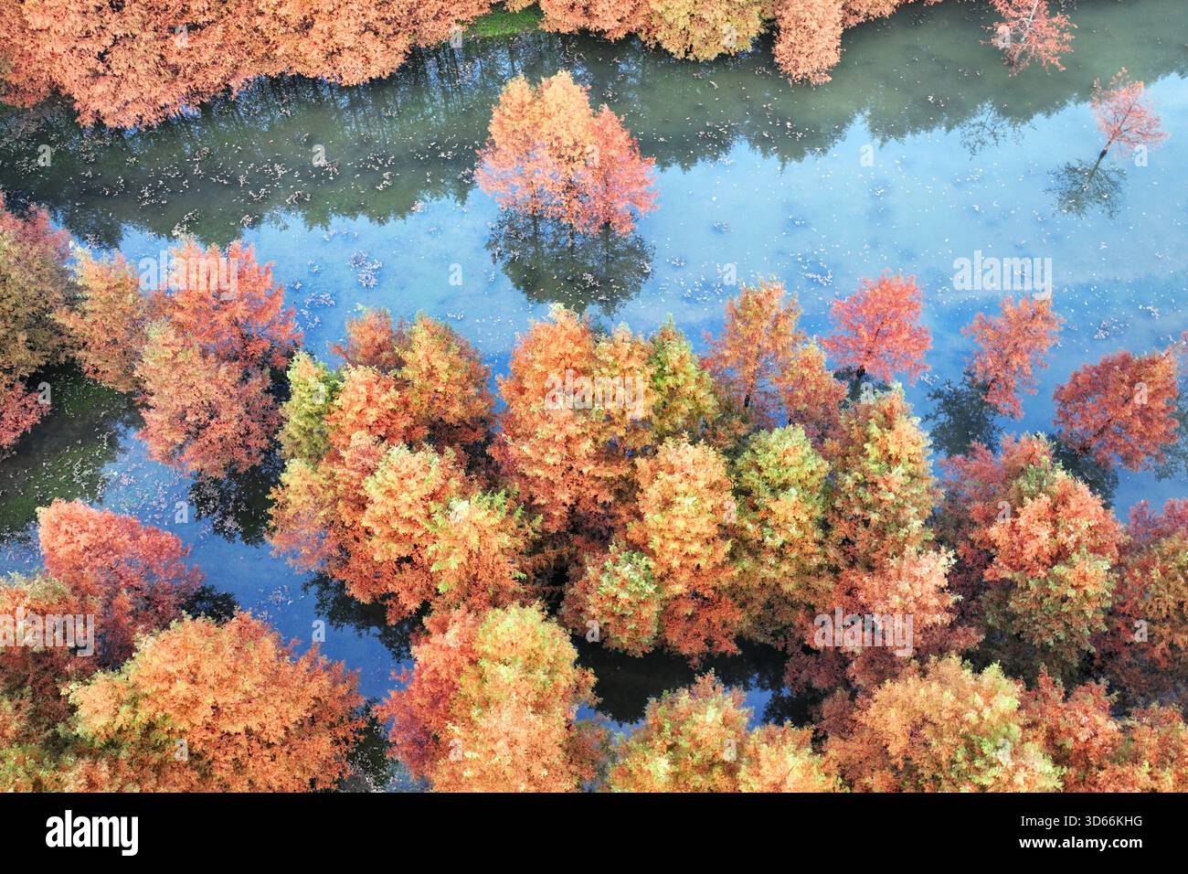 Aerial photo shows the early winter scenery in Youyang County ...