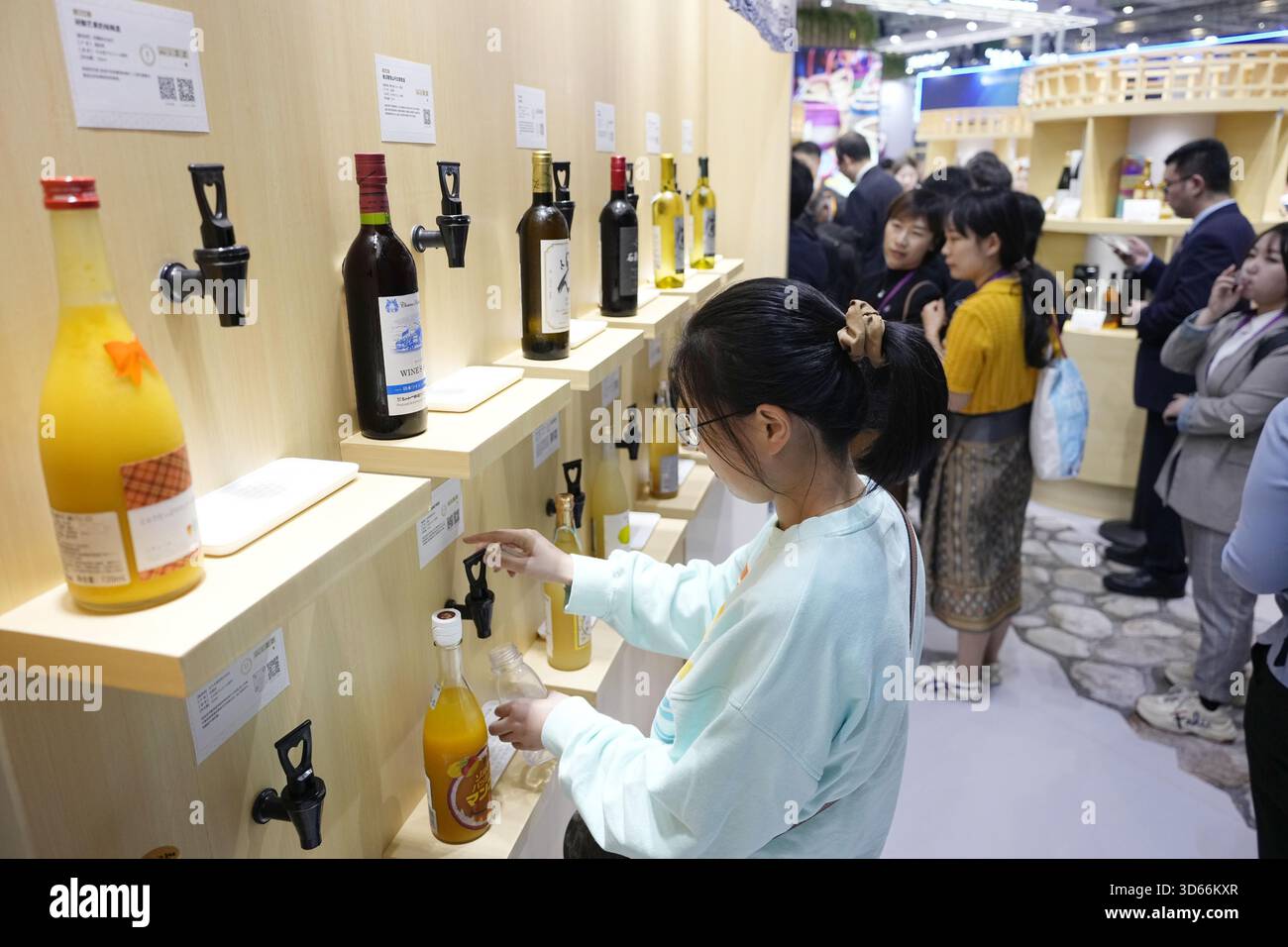 Photo shows the Japan External Trade Organization booth at the China ...