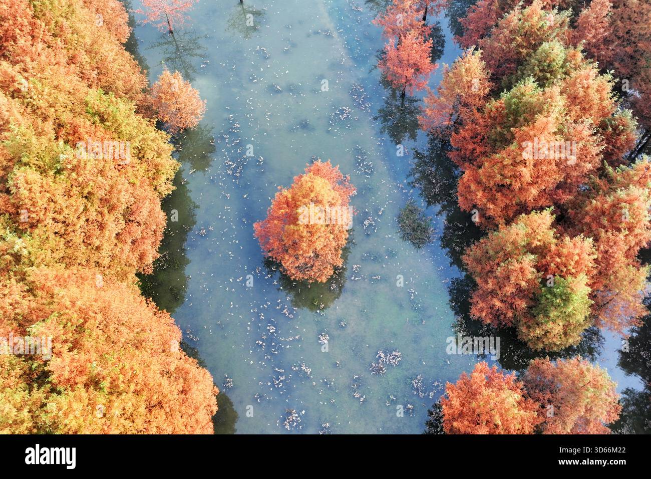 Aerial photo shows the early winter scenery in Youyang County ...