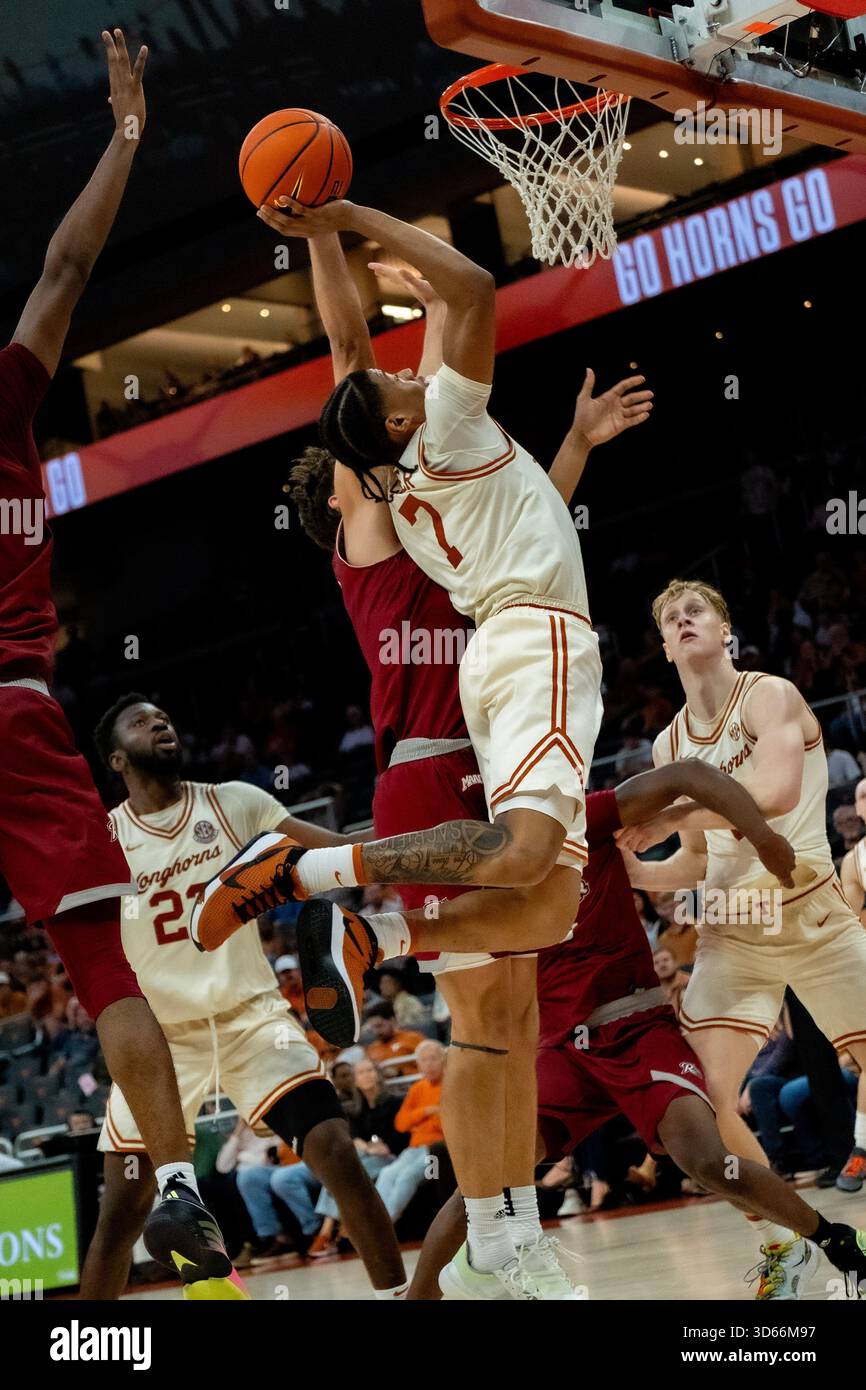 Nov 18, 2025. Simeon Wilcher (7) of the Texas Longhorns in action vs ...