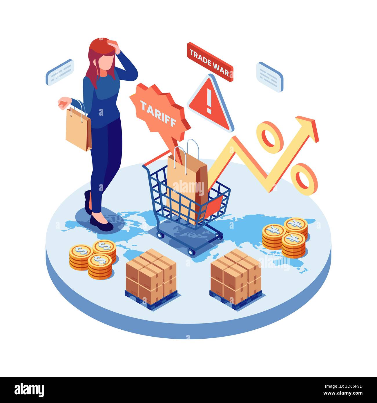 Consumer business negotiation Stock Vector Images - Alamy