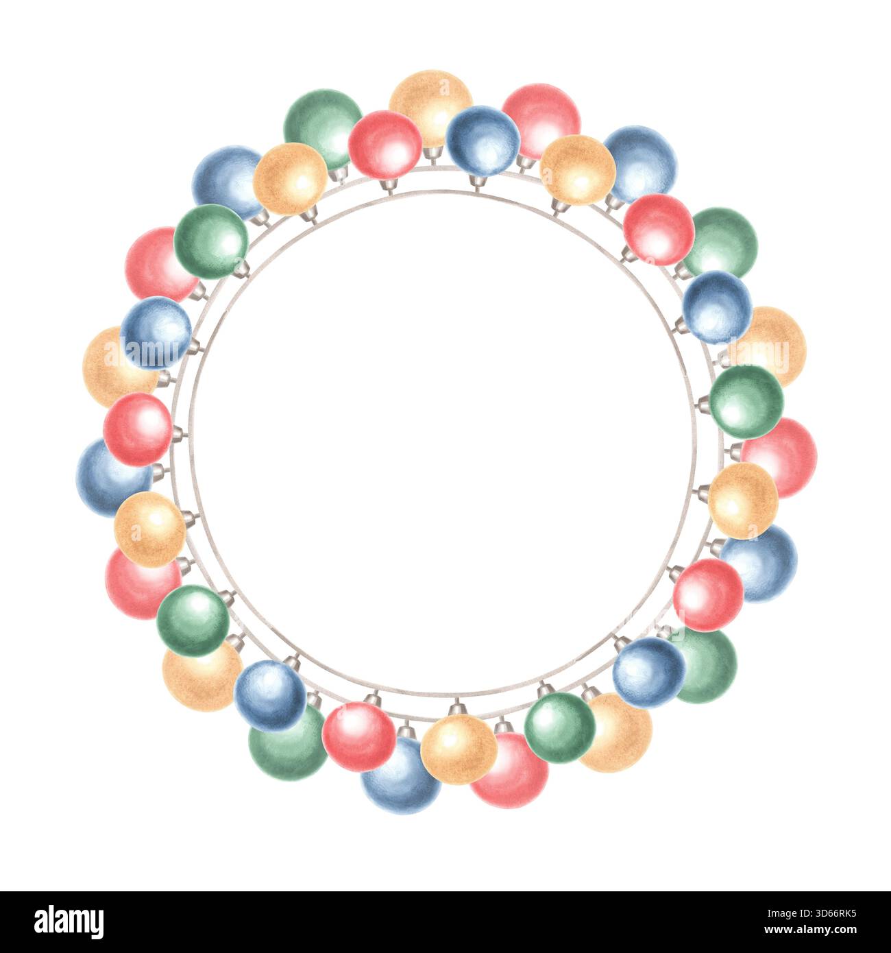 Christmas wreath on lamp Cut Out Stock Images & Pictures - Alamy