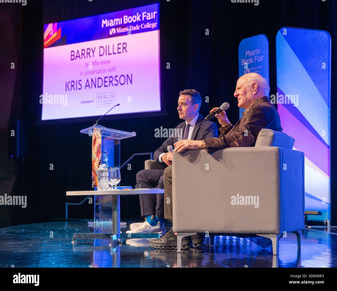 MIAMI, FL - NOV 18: Kris Anderson and Barry Diller are seen during The ...