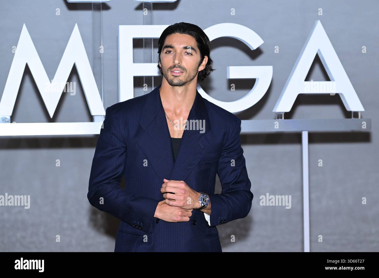 Taylor Zakhar attends the Omega new collection launch event at Faena ...