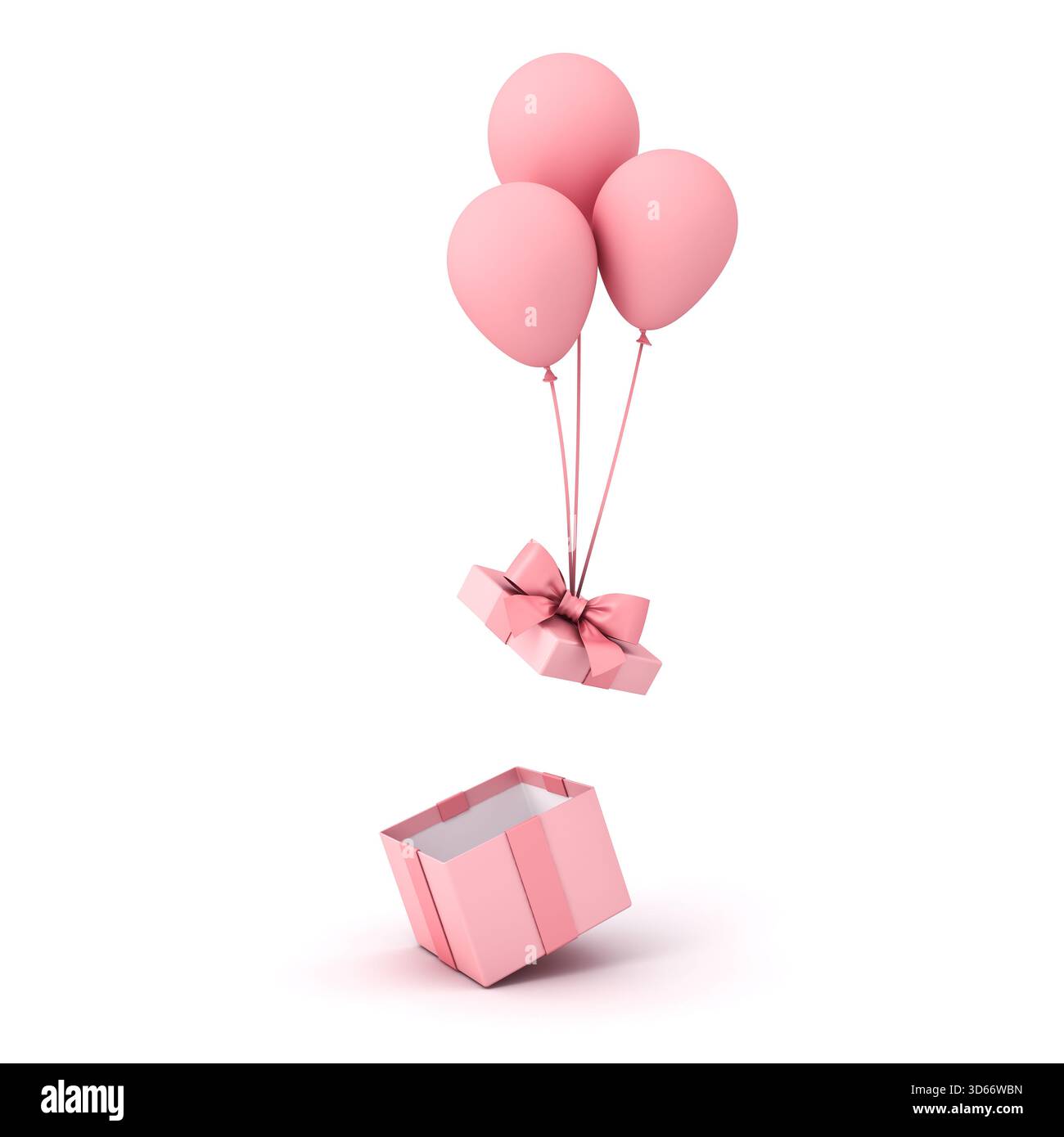 3d flying gift box Cut Out Stock Images & Pictures - Alamy