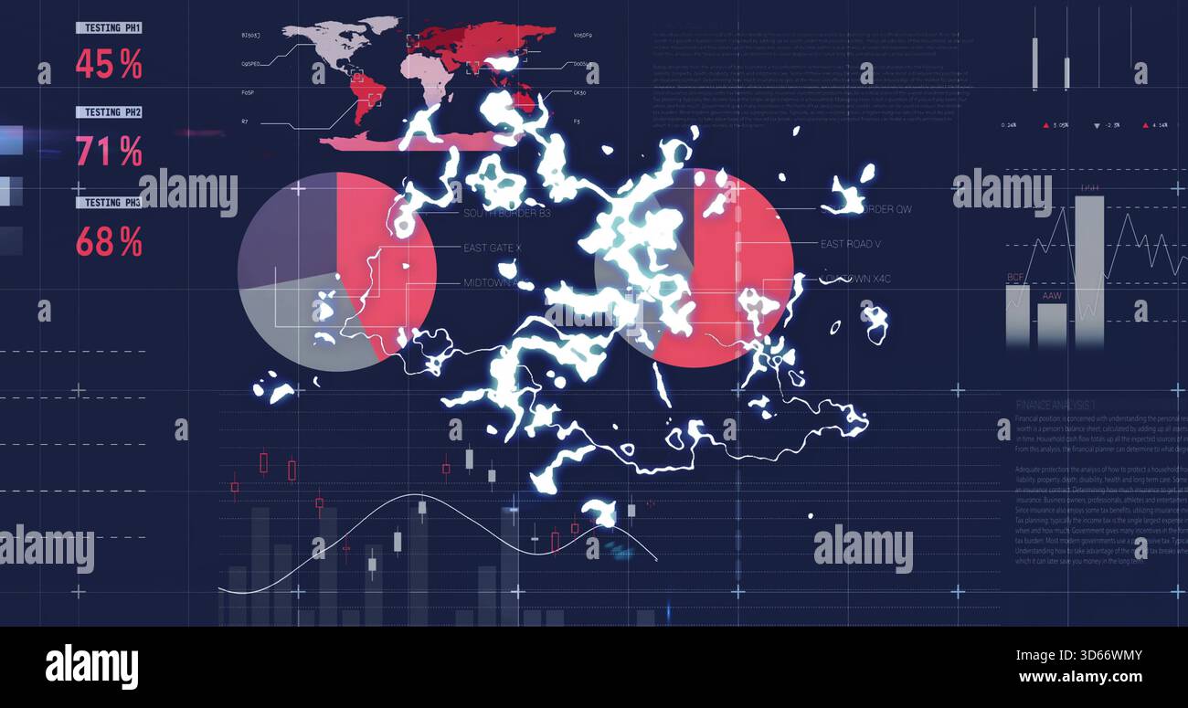 Displaying stylized map showing hi-res stock photography and images - Alamy