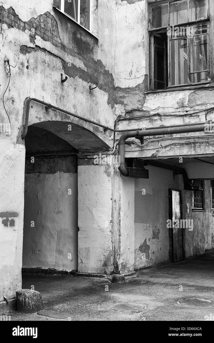 Pipes corner Black and White Stock Photos & Images - Alamy