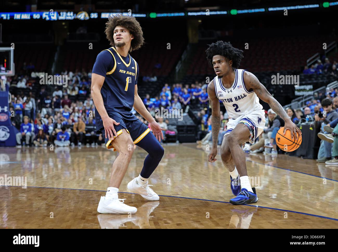 Nov 18, 2025; Newark, New Jersey, USA; Seton Hall guard Tajuan Simpkins ...