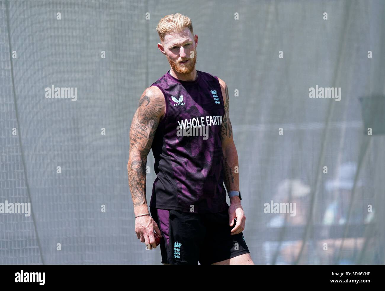 England's Ben Stokes during a nets session at the Optus Stadium, Perth ...
