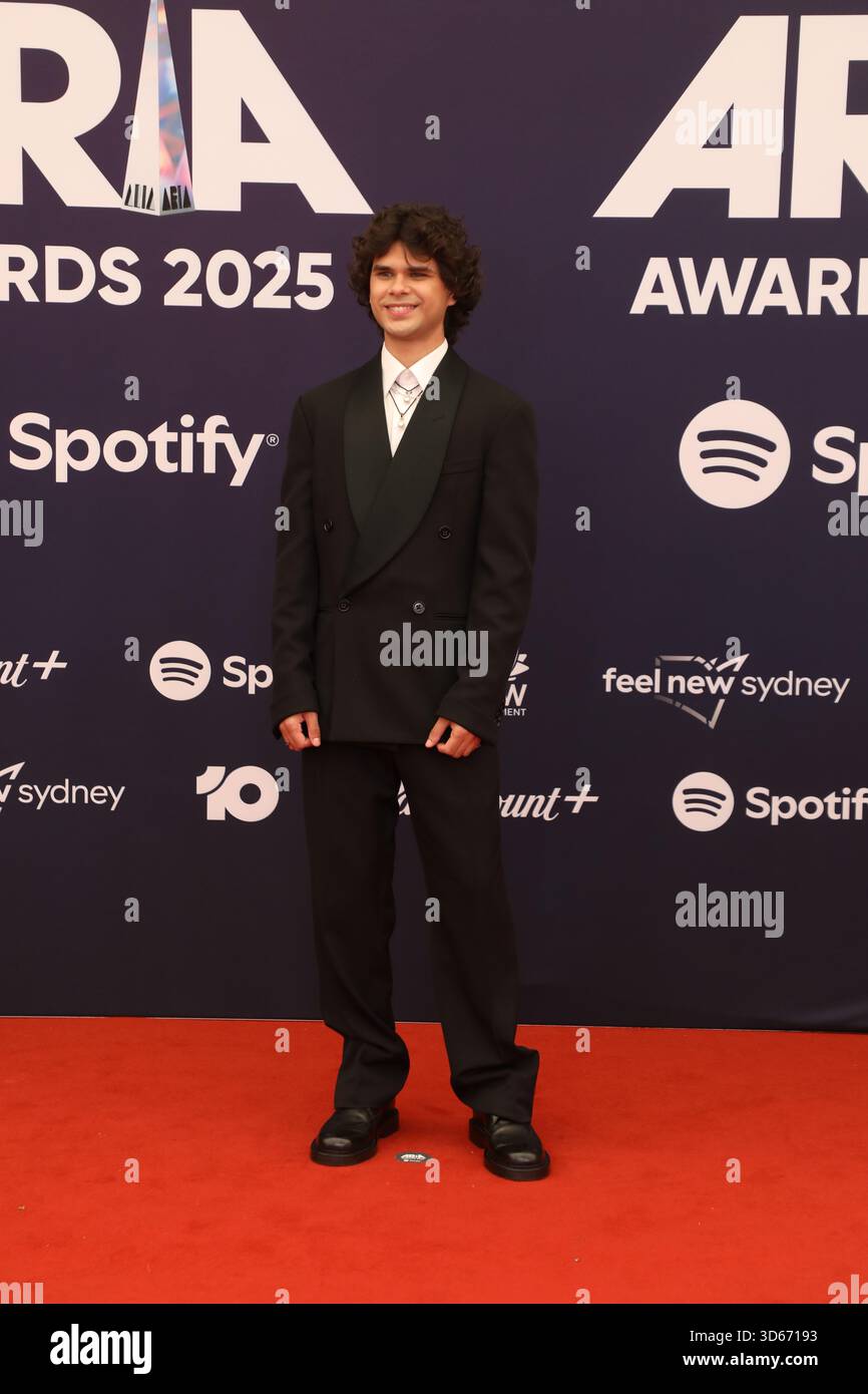 Sydney, Australia. 19th November 2025. Budjerah Julum Slabb arrives on the red carpet for the ...