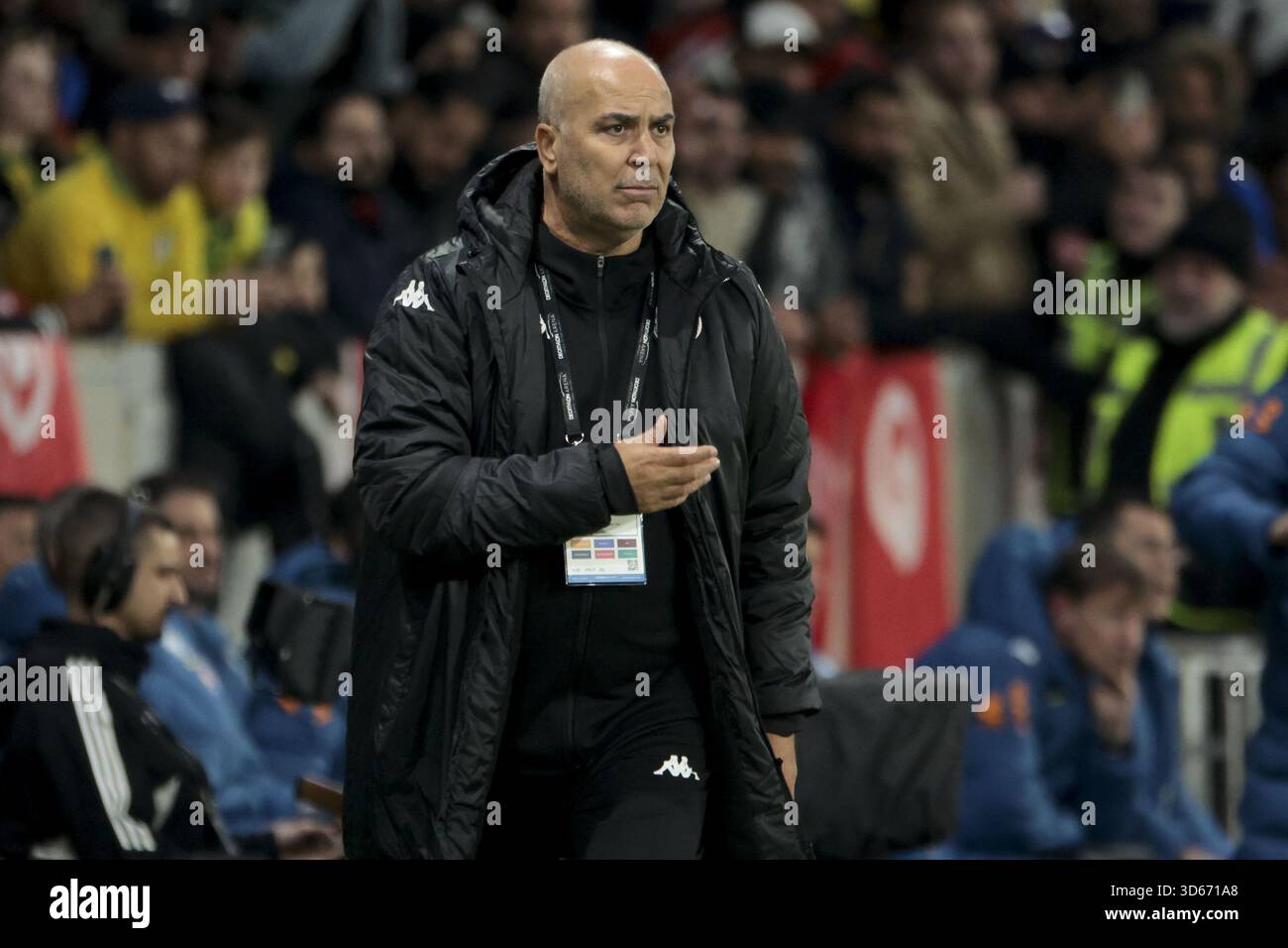 Coach of Tunisia Sami Trabelsi during the international friendly ...