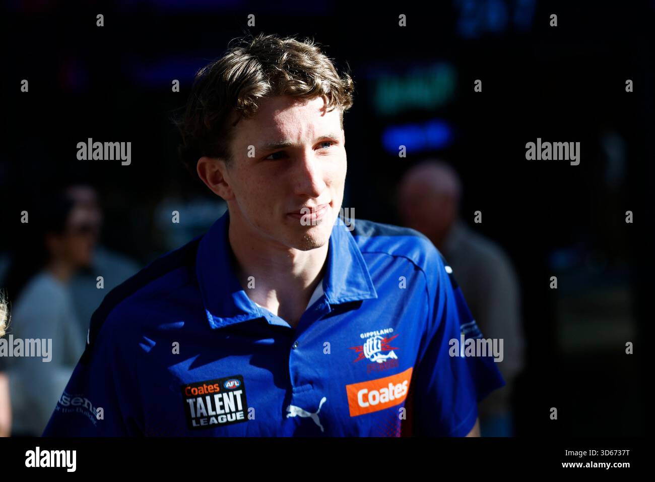 Willem Duursma arrives ahead of the 2025 AFL draft at Marvel Stadium in ...