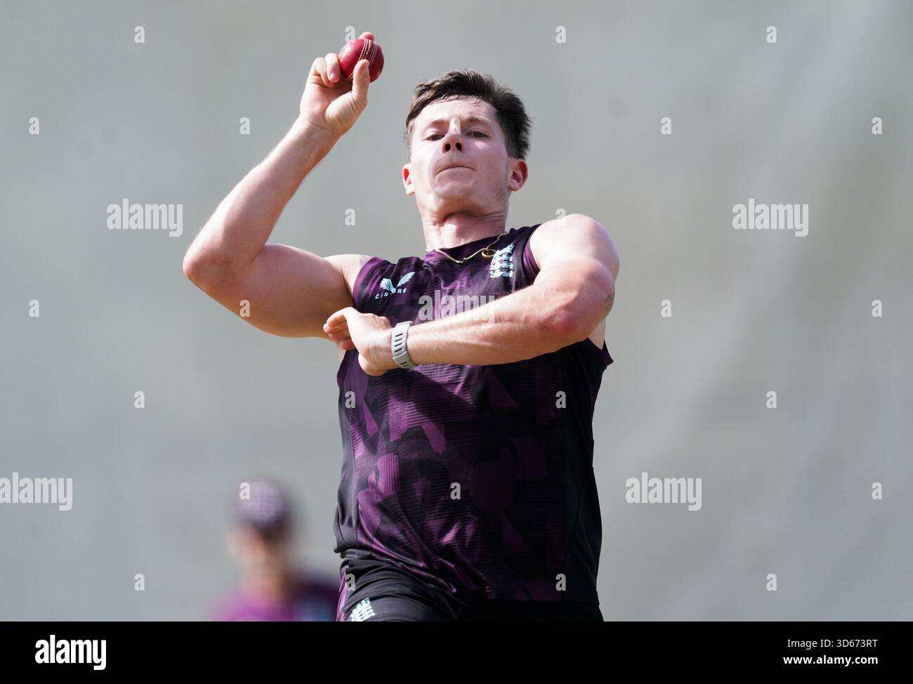 England’s Matthew Potts during a nets session at the Optus Stadium ...