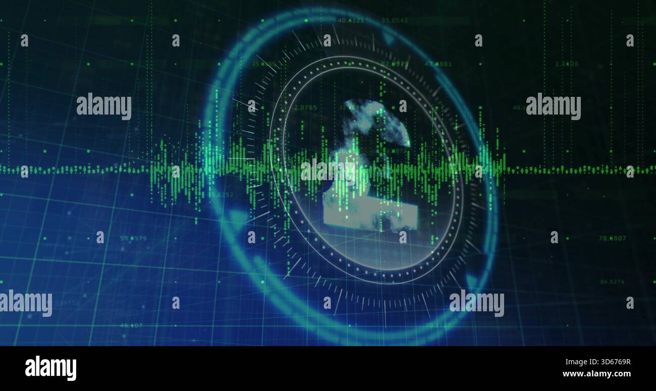 Animating circular hud translucent hi-res stock photography and images ...
