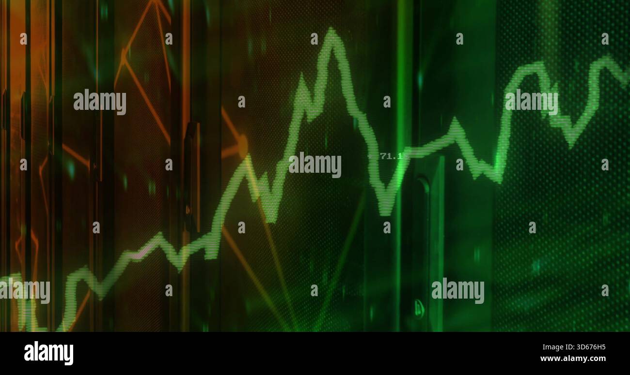 Green screen high tech dots hi-res stock photography and images - Alamy