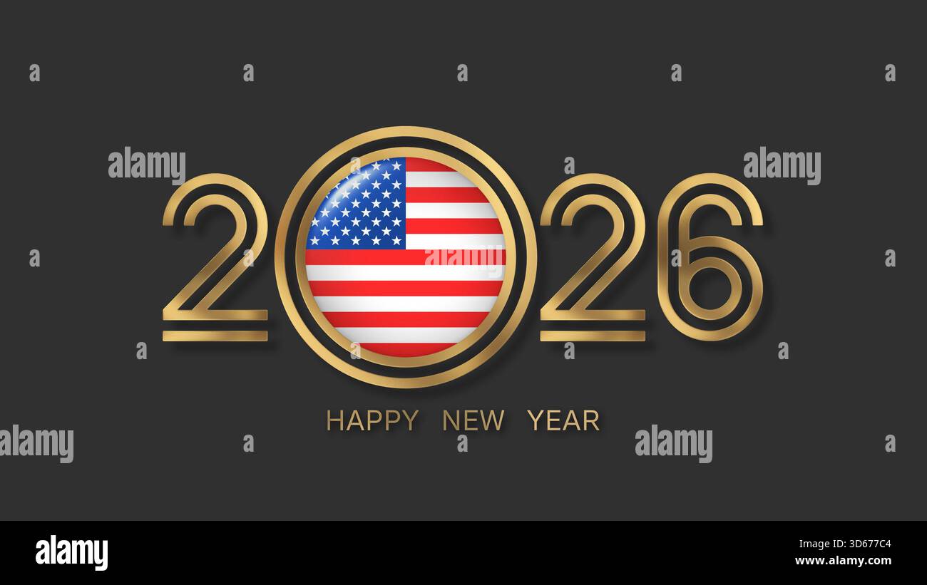 Happy new year 2026 clipart hi-res stock photography and images - Alamy