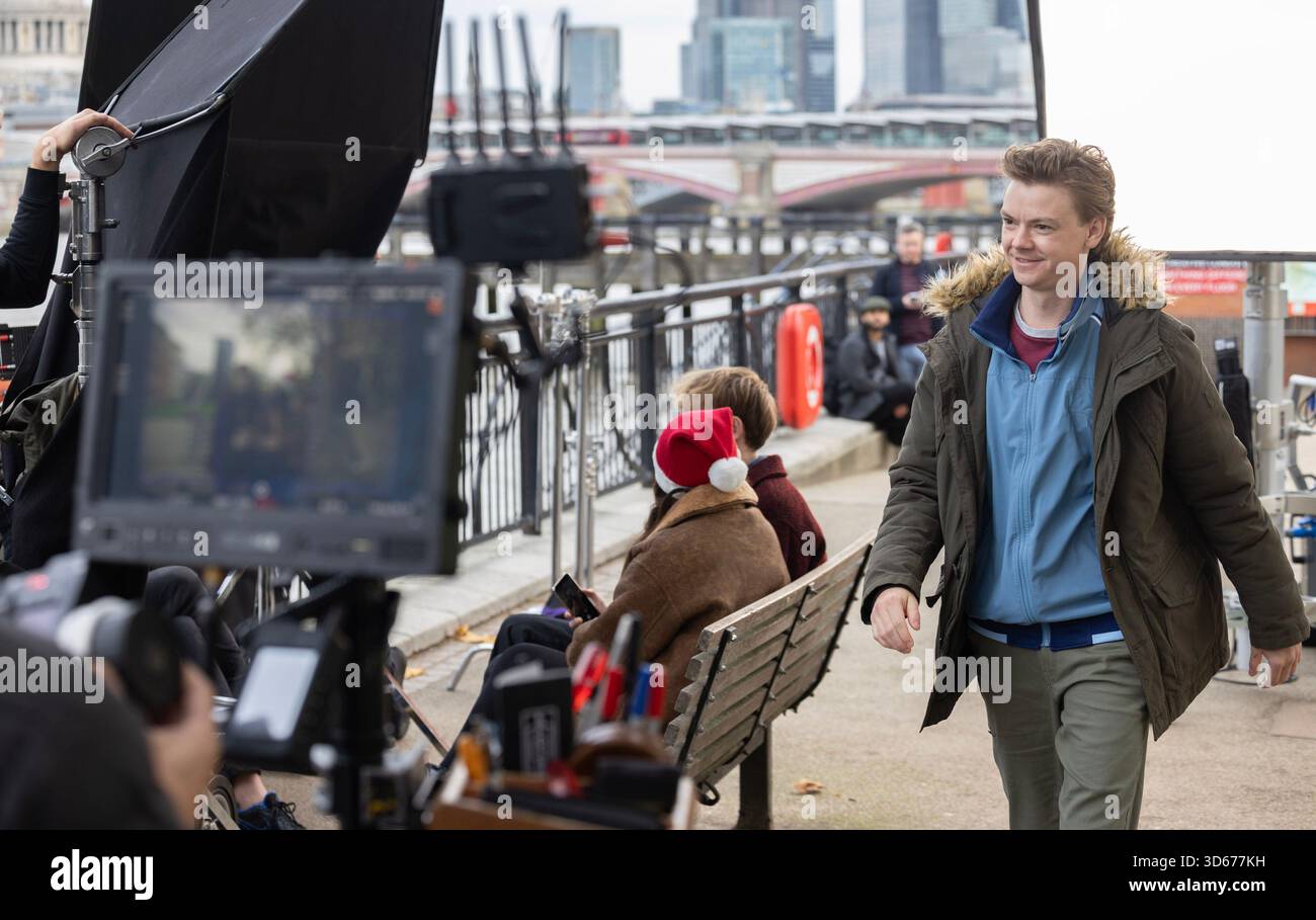 EDITORIAL USE ONLY Actor Thomas Brodie-Sangster, who played Sam in Love ...