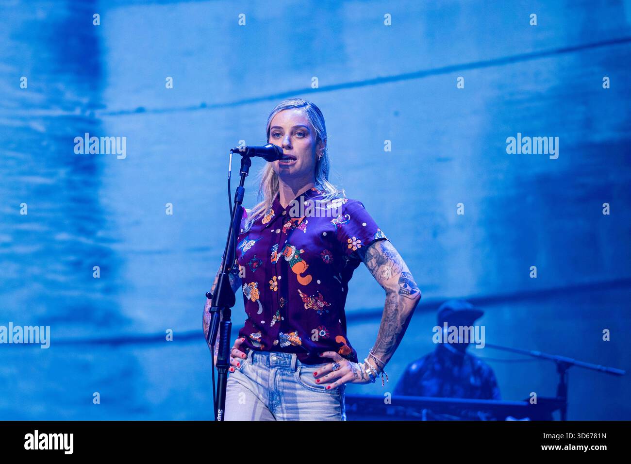 Gin Wigmore sings on stage during the Music Concert Beautiful Mess ...