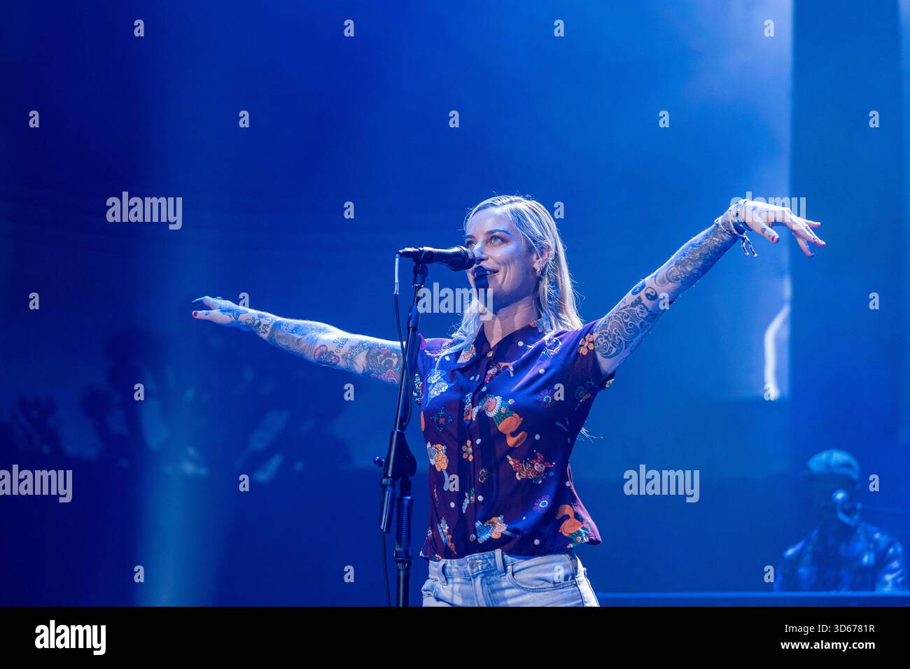 Gin Wigmore sings on stage during the Music Concert Beautiful Mess ...