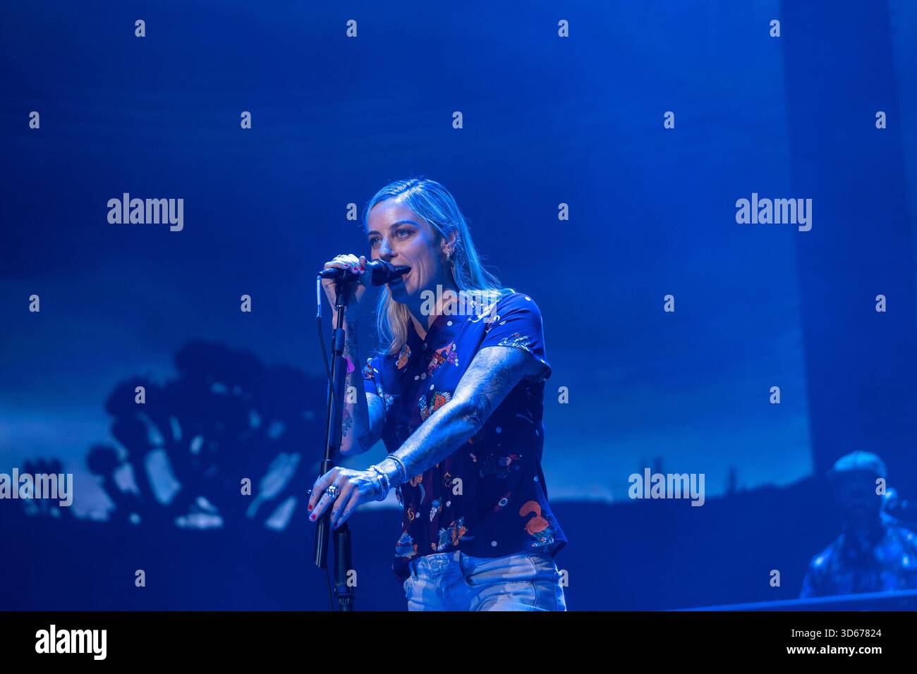 Gin Wigmore sings on stage during the Music Concert Beautiful Mess ...