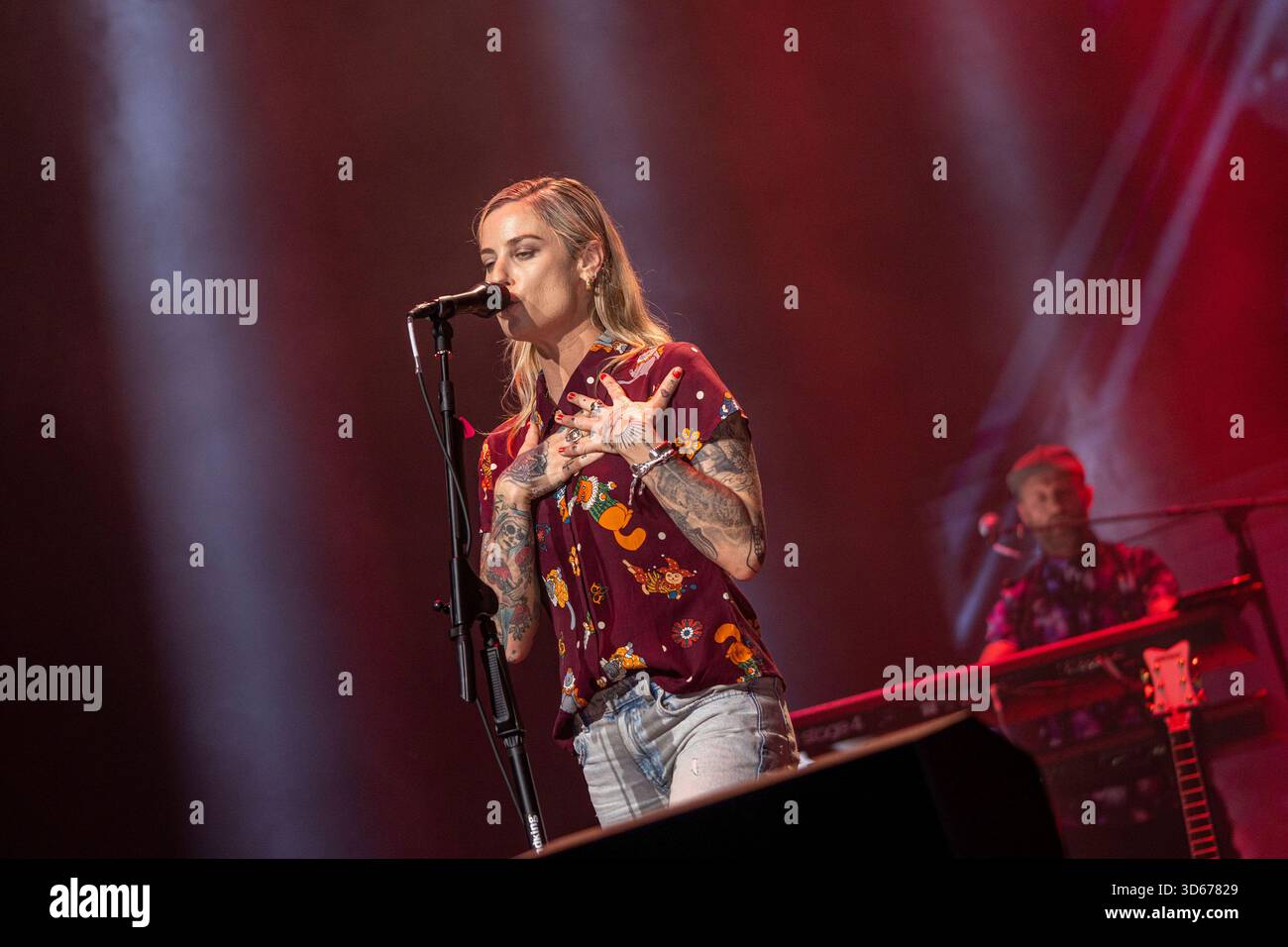 Gin Wigmore sings on stage during the Music Concert Beautiful Mess ...