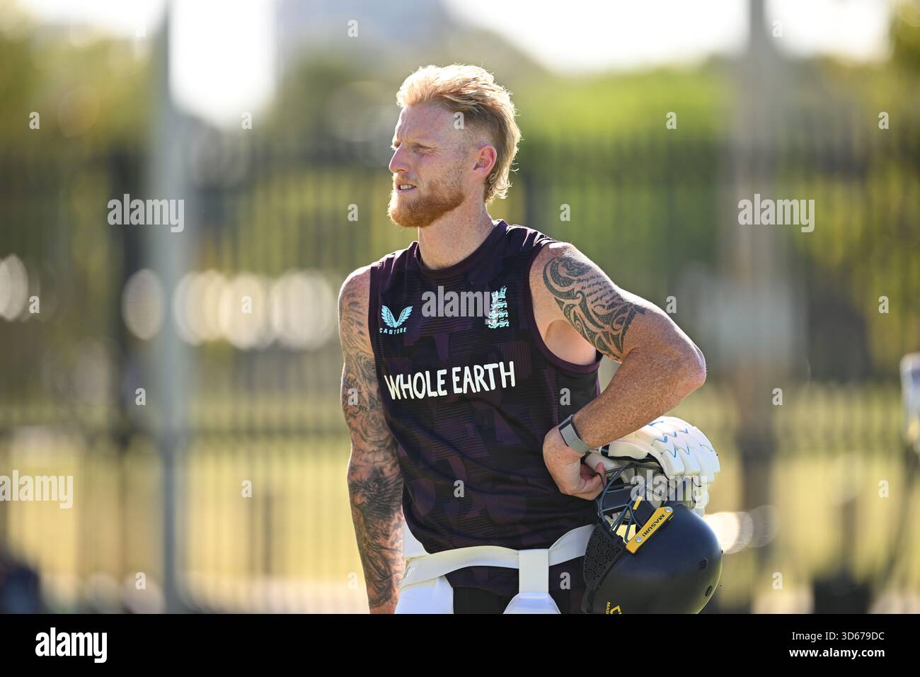 Ben Stokes during an England Cricket Team training session at Perth ...