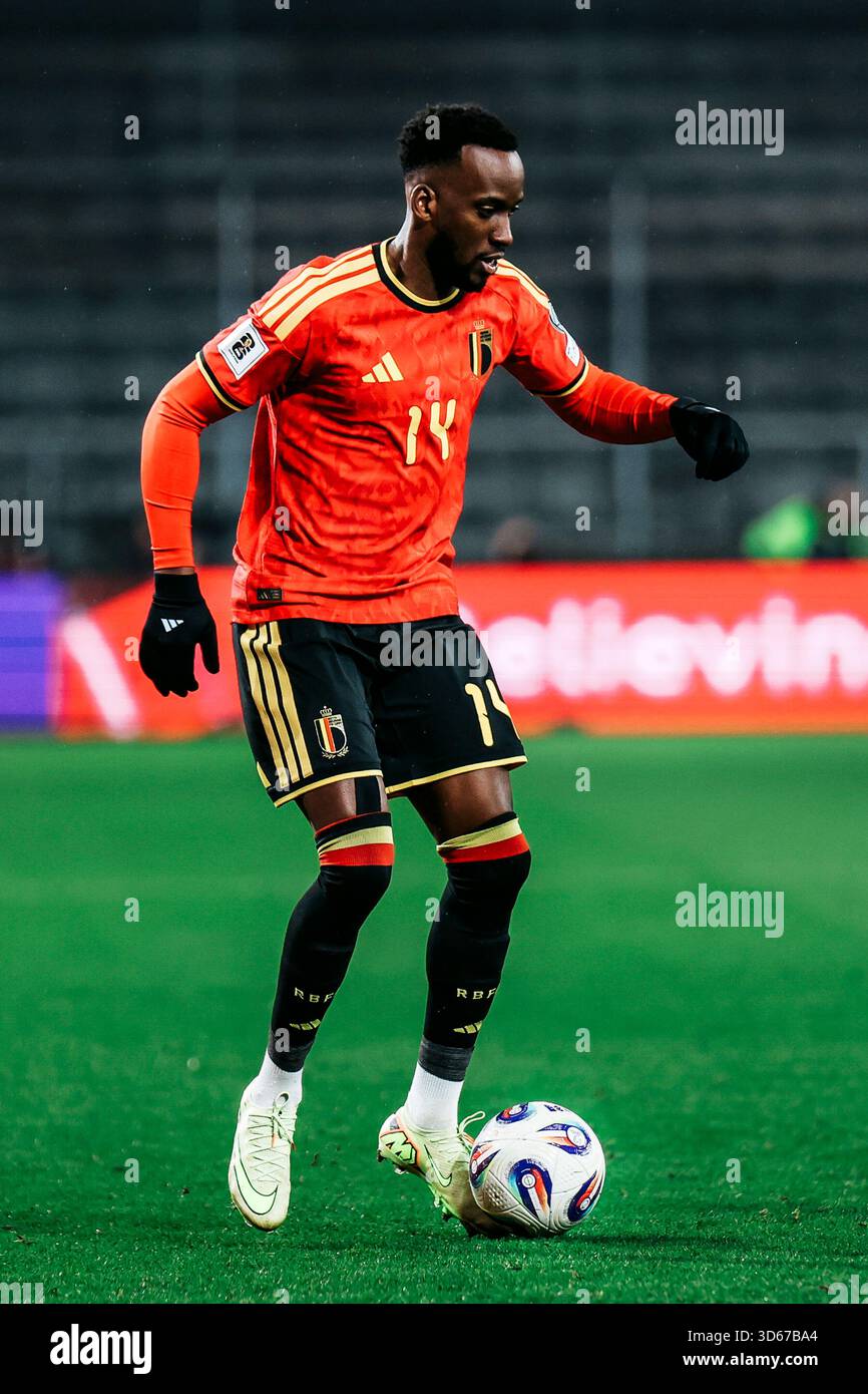 Dodi Lukebakio (Belgium, 14) on the ball FIFA World Cup UEFA Qualifiers ...